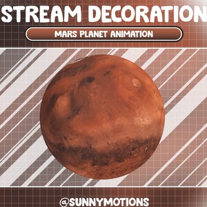 Animated Twitch Overlay Stream Decoration: Mars Planet / Galaxy ...