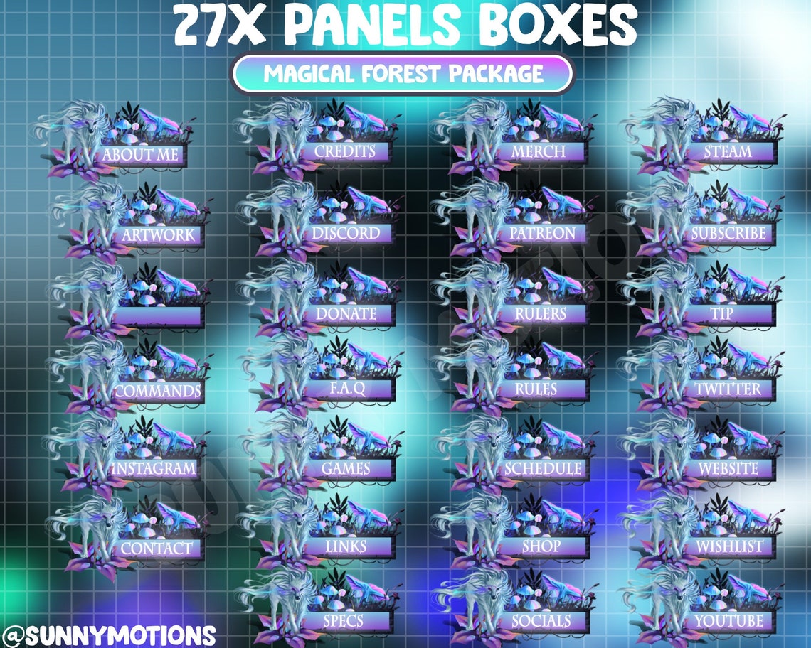 FULL ANIMATED Twitch Stream Package / Wolf in Glowing Spirit - Etsy