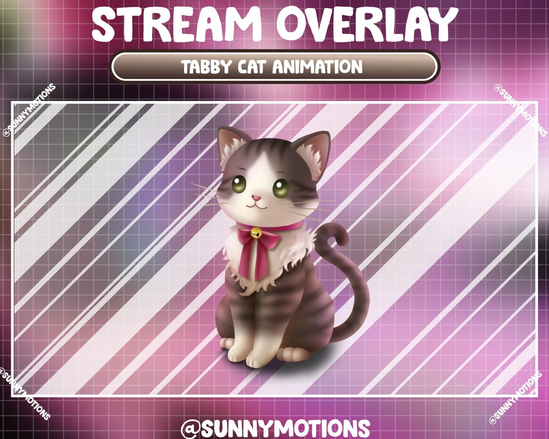 Animated Stream Decoration Animal Soft Plushy Toy: Lo-fi Aesthetic Pink ...