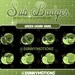 8x Kawaii Macha Tea Green Snail Twitch Loyalty Sub Bit Badges / Cute ...