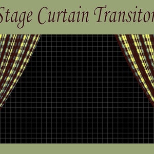 Checkered Fabric Stage Curtains Twitch Animated Stinger Transition ...