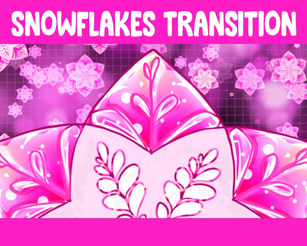Animated Twitch Stinger Transition / Snow Flakes Falling / Freezing Ice ...