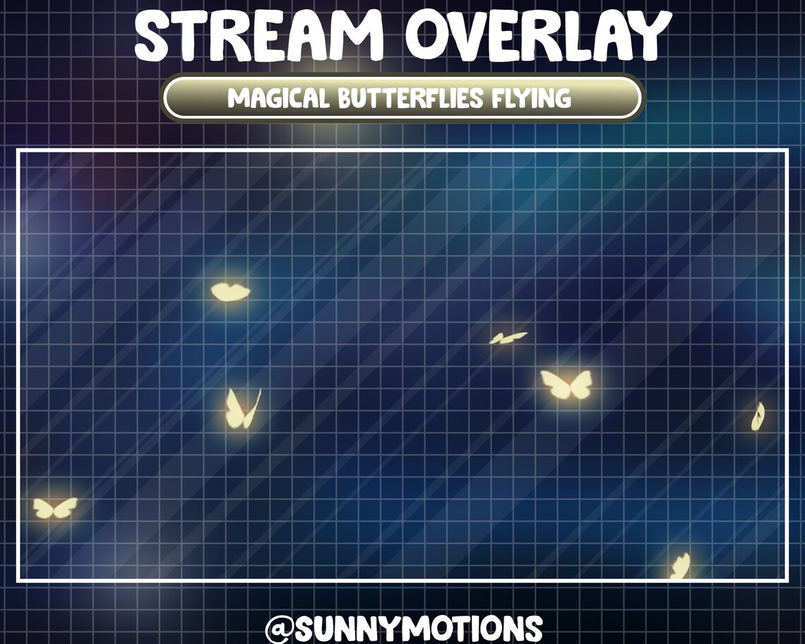 Animated Stream Decoration / Cute Cozy Theme / Magical Butterflies ...