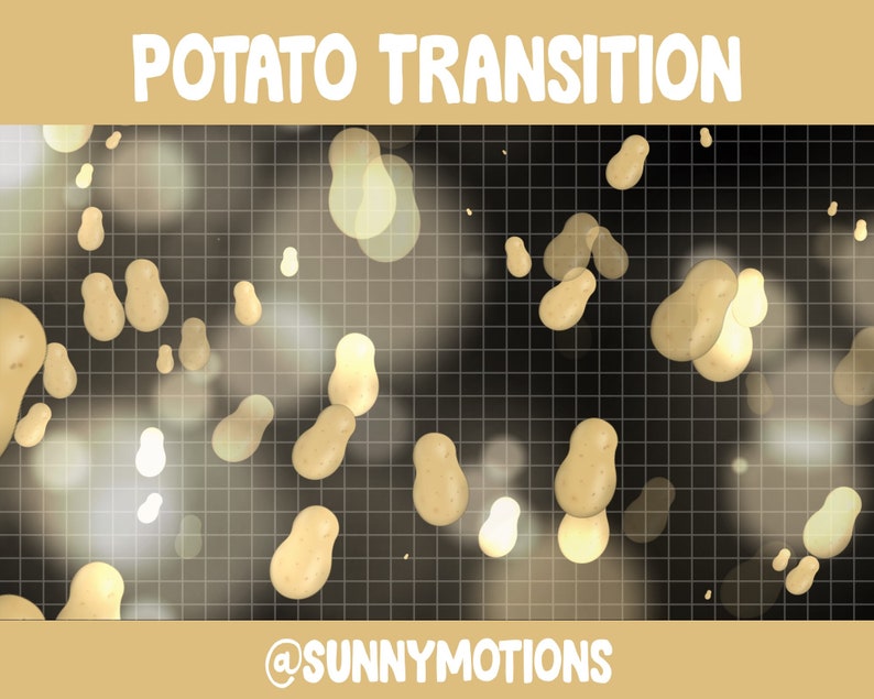 Potato Animated Twitch Scene Stinger Transition - Kawaii Starchy Food ...