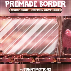 ANIMATED Twitch Overlay Stream Package: Lo-fi Red Crimson Aesthetic PC ...