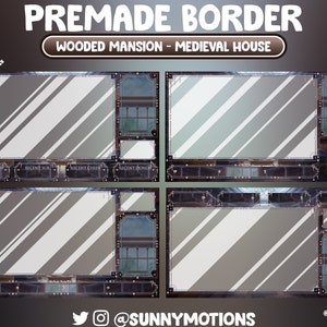 ANIMATED Twitch Overlay Stream Package: Wooded Mansion, Rustic Medieval ...