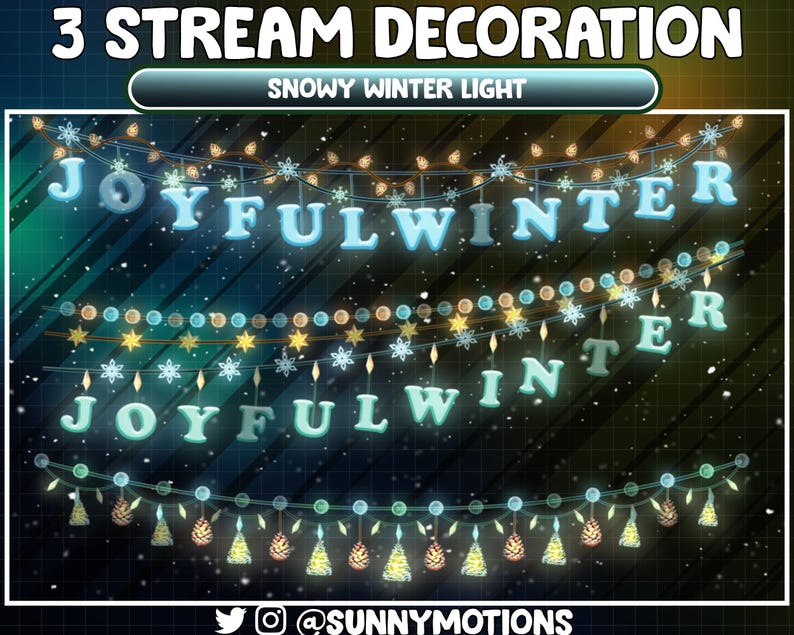 Animated Joy Winter Twinkle Light Stream Decoration With Xmas Tree ...
