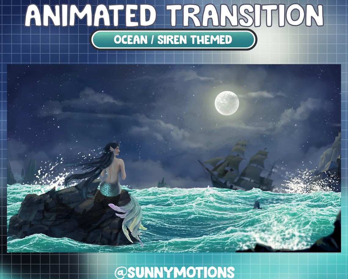 Siren Ocean Art Theme With Stunning Shipwreck Stream Scene - Etsy