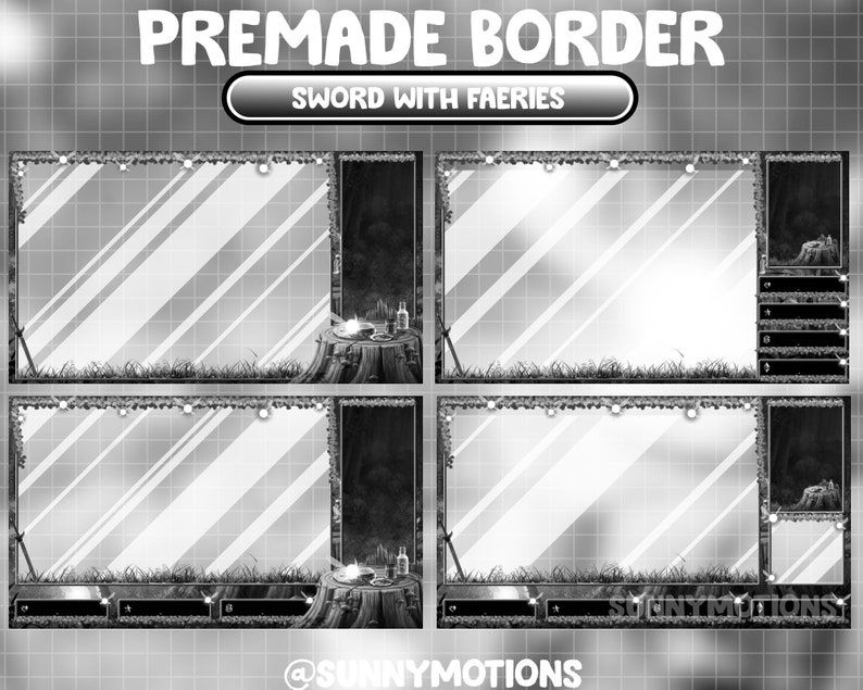 ANIMATED Stream Package / Warrior Fantasy Sword Twitch Overlay - Etsy