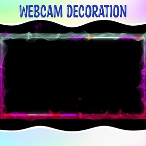 Twitch Animated Neon Wave Webcam Border Frame / Stream Graphics / RGB ...