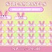 26x Twitch Cute Pink Rabbit Bunny Box Panels / Badges / Kawaii Animal ...