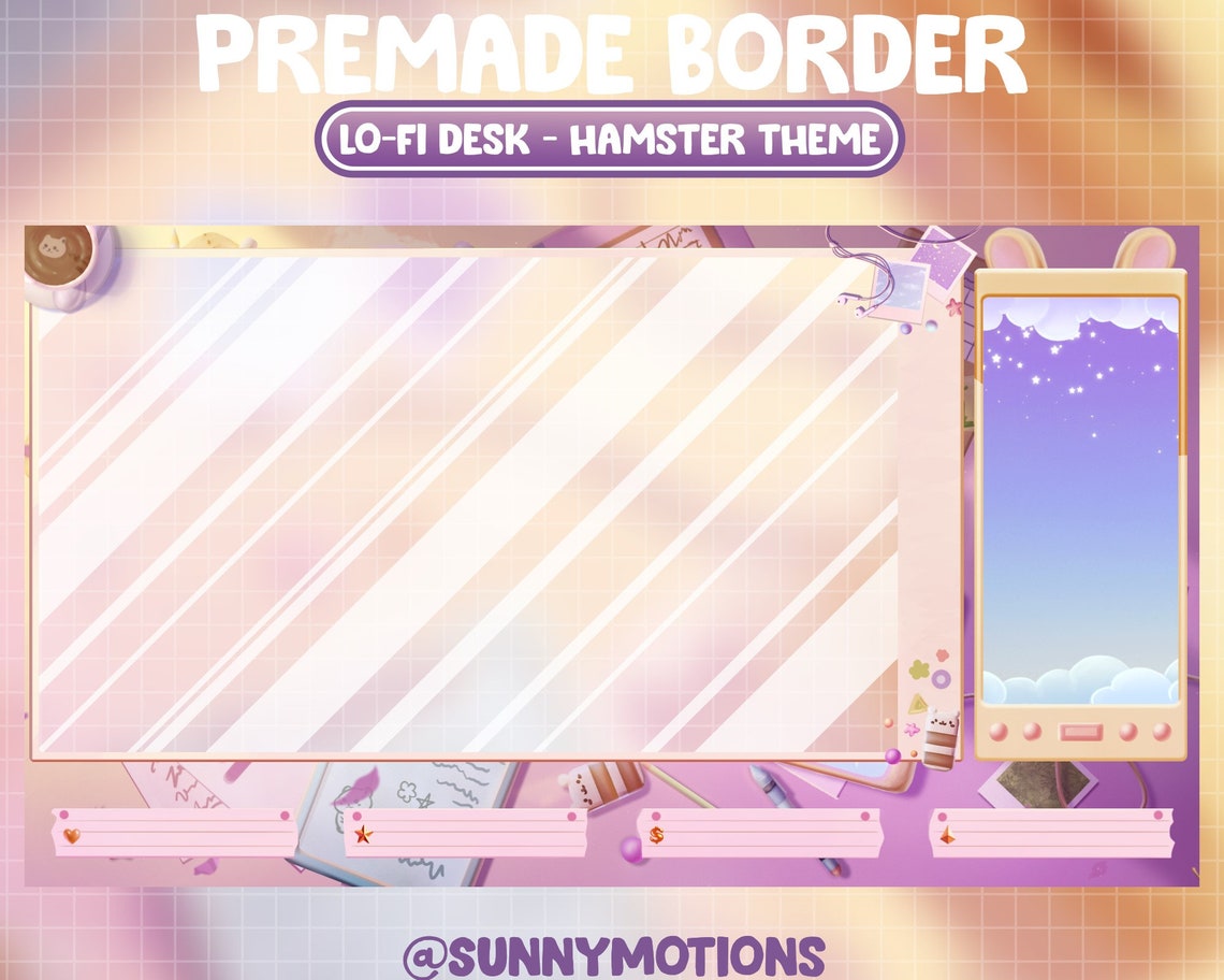 Animated Twitch Overlay Stream Package / Clean Retro Lo-fi - Etsy