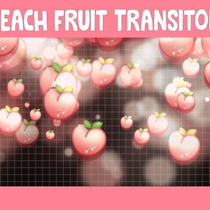 Peach Fruit Animated Twitch Scene Transition - Kawaii Peach Fruit ...