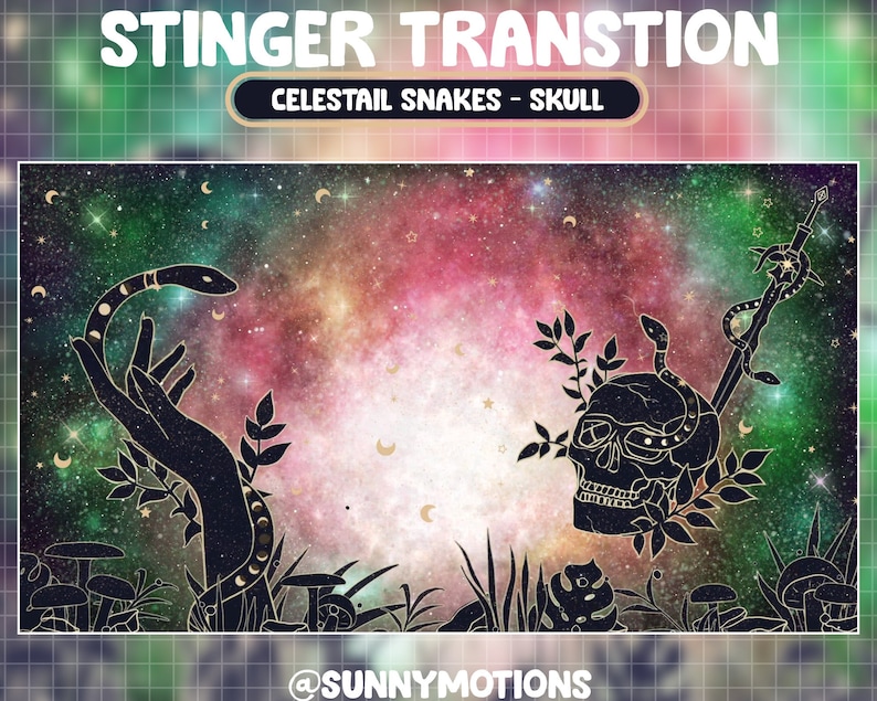 Animated Twitch Stream Stinger Transition / Galaxy Celestial - Etsy