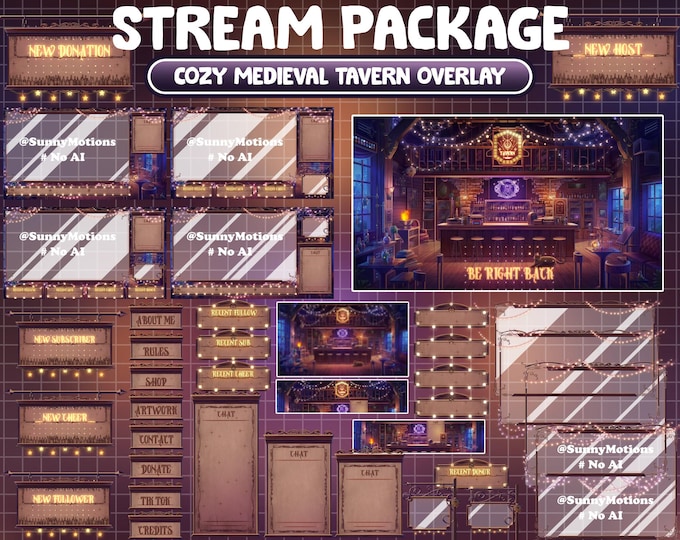 Animated Mystical Stream Screens Package - Ancient Forest Theme ...