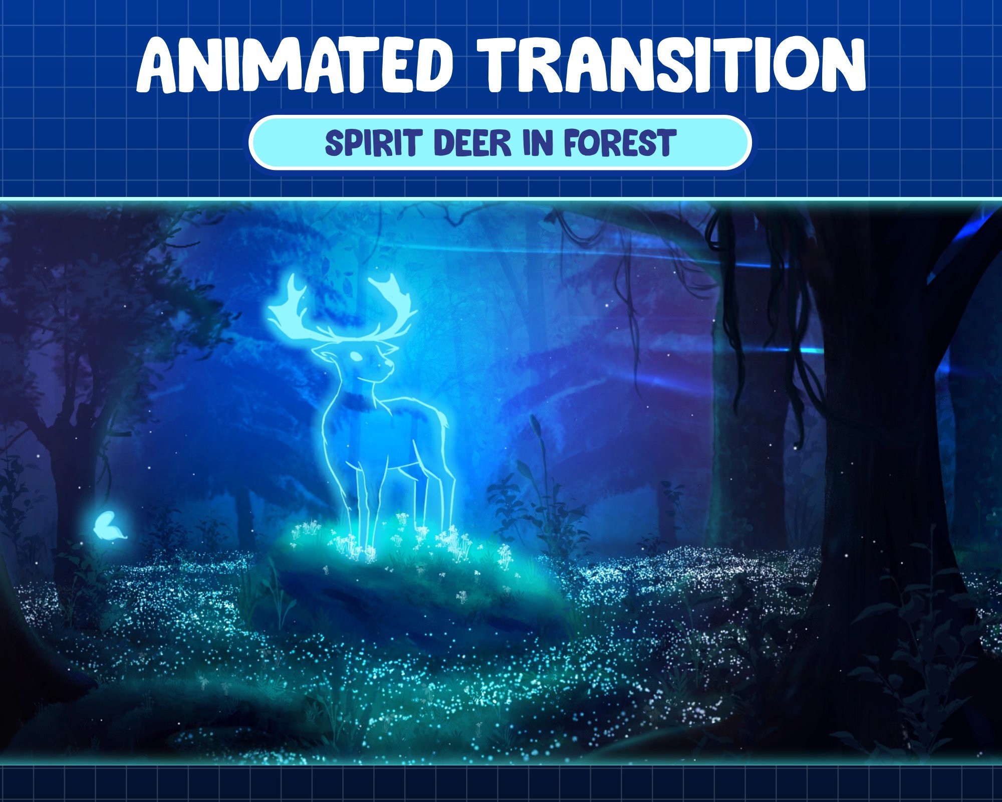 2x Spirit Deer in Spirit Forest Twitch Stream Stinger | Etsy