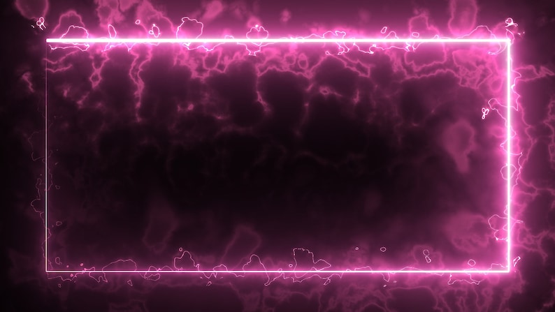 Twitch Animated Camera Overlay | Neon Frame Background - Etsy
