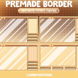 ANIMATED Stream Package: Lo-fi Aesthetic Potatoes Twitch Overlay, Sweet ...