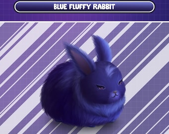 Animated Stream Decoration: Witchy Blue Bunny Twitch Overlay, Aesthetic ...