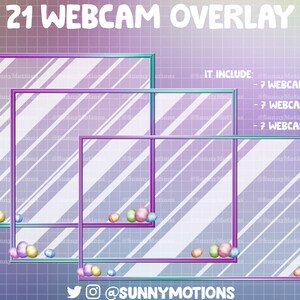 21 Animated Easter's Day Webcam Overlay, Pink Blue Chick Eggs Light ...
