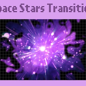 2x Space Stars Stinger Transition / Animated Twitch Scene Transition ...