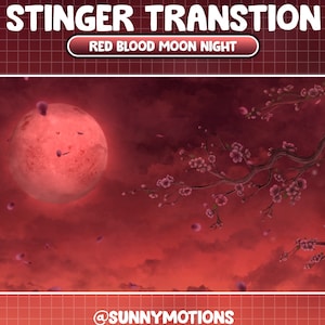 Animated Twitch Stream Stinger Transition / Dark Red Celestial ...