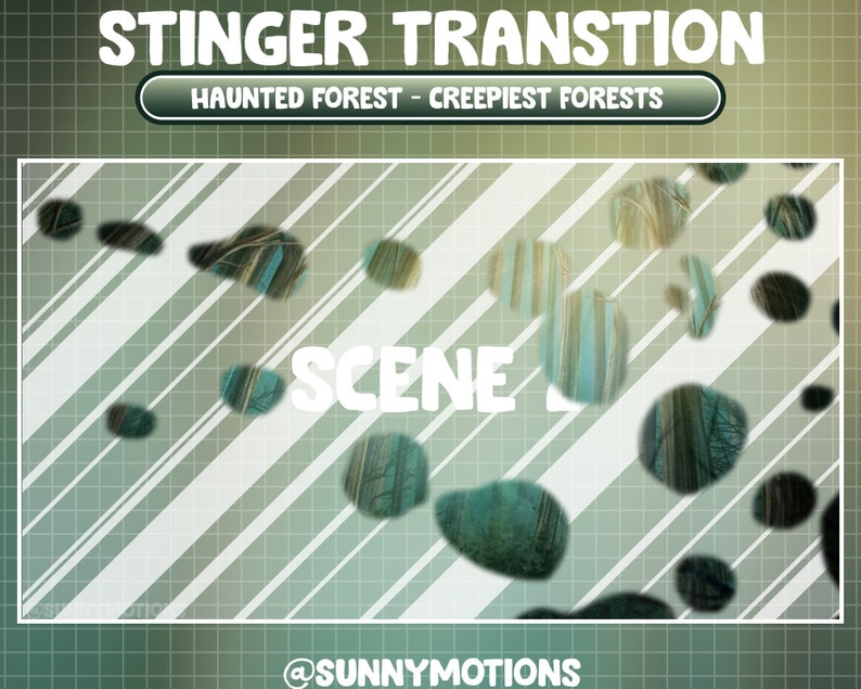 Animated Stream Stinger Transition: Haunted Green Eerily - Etsy