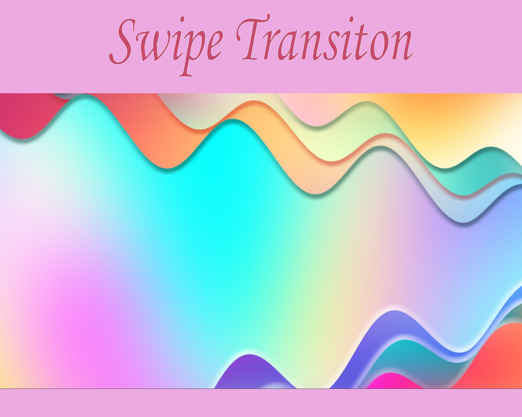 Unique Swipe Twitch Stinger Transition Gradient Liquid Wave - Etsy