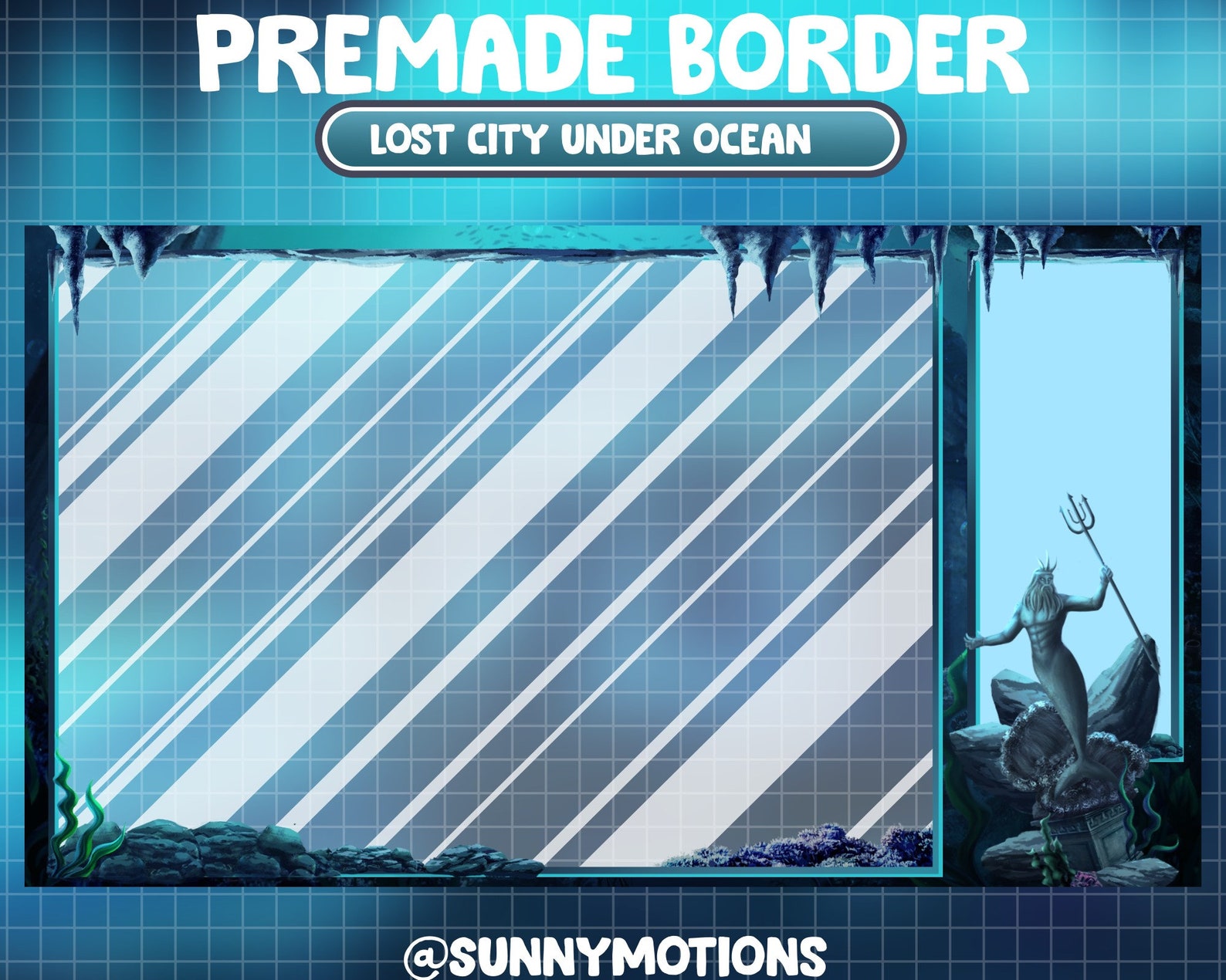 FULL ANIMATED Twitch Stream Package / Temple Under Ocean - Etsy