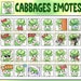 35 Cute Chibi Kawaii Cabbages Twitch Discord Mixer Youtube Emotes ...