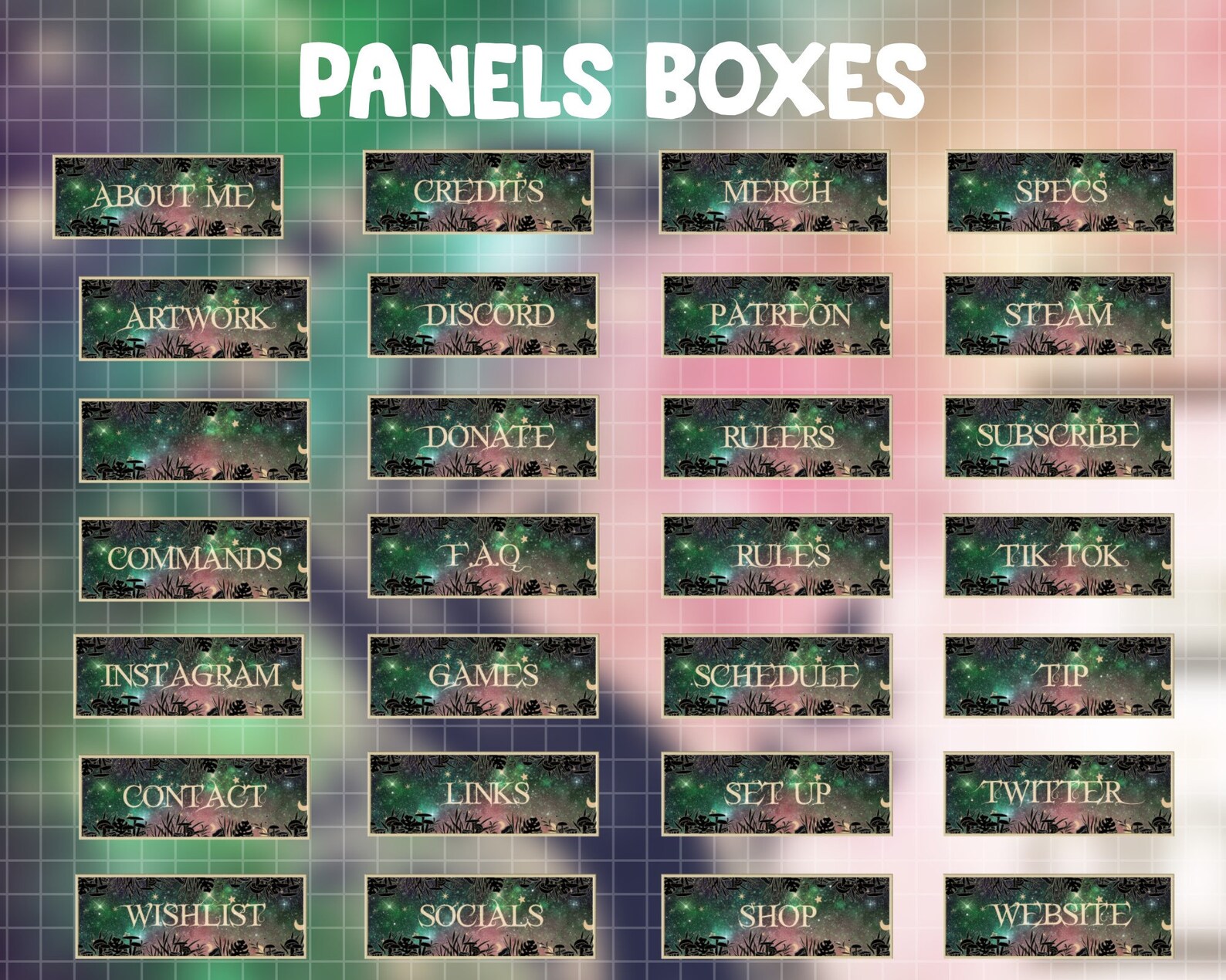 FULL ANIMATED Twitch Stream Package / Galaxy Celestial Snake - Etsy