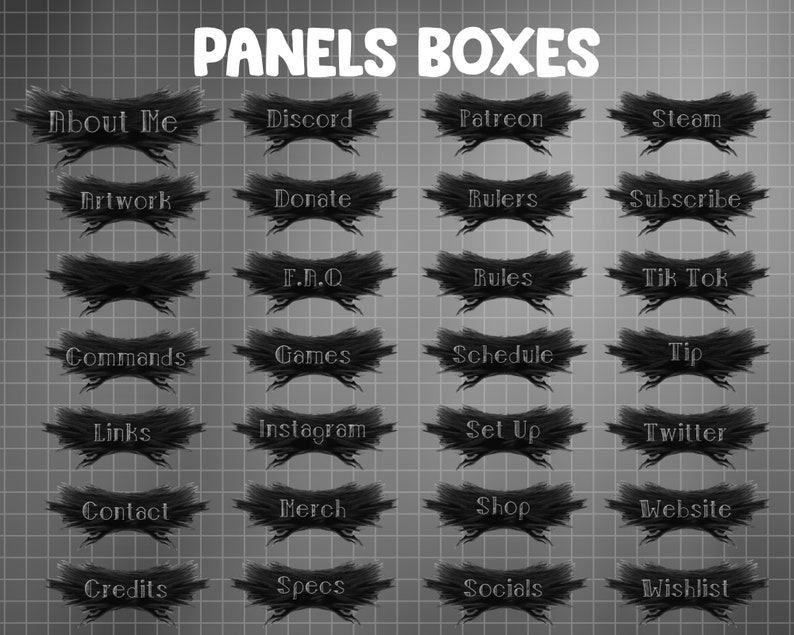 Animated Stream Package: Haunted Grey Eerily Forest Twitch Overlay ...