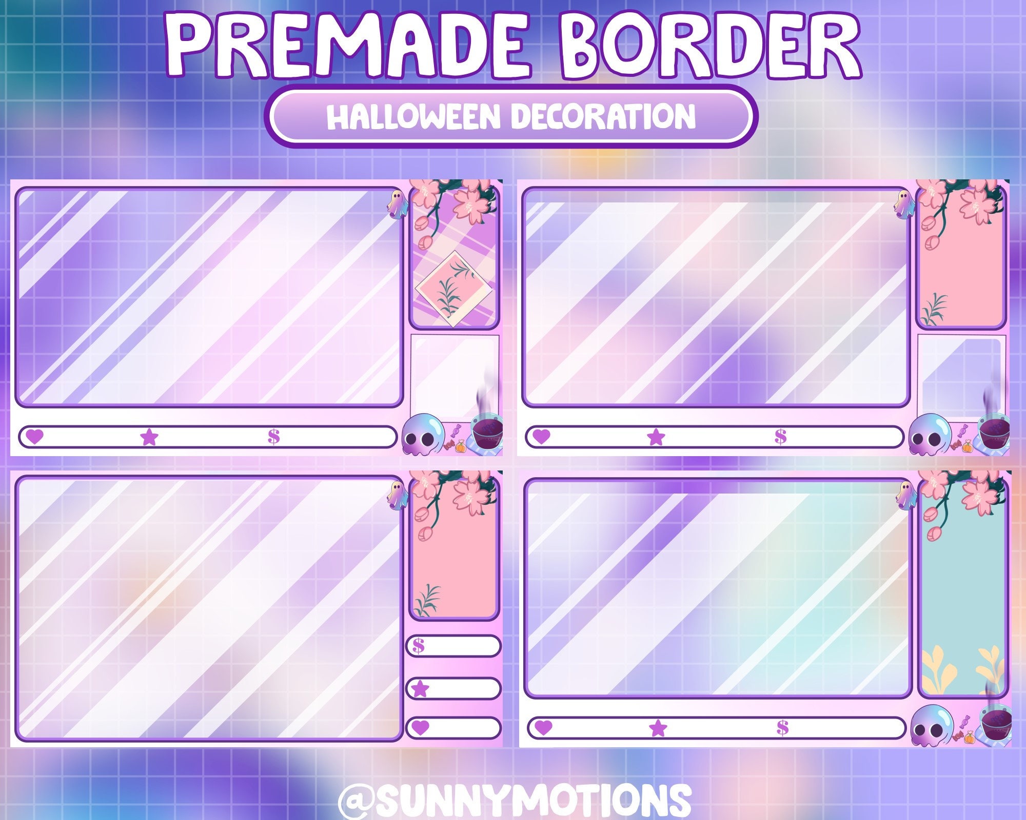 Digital Drawing & Illustration Simple Stream Graphics Twitch Animated ...