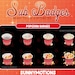 8 Caramel, Vani Popcorn Twitch Sub Badges / Kawaii Cute Cinema, Movie's ...