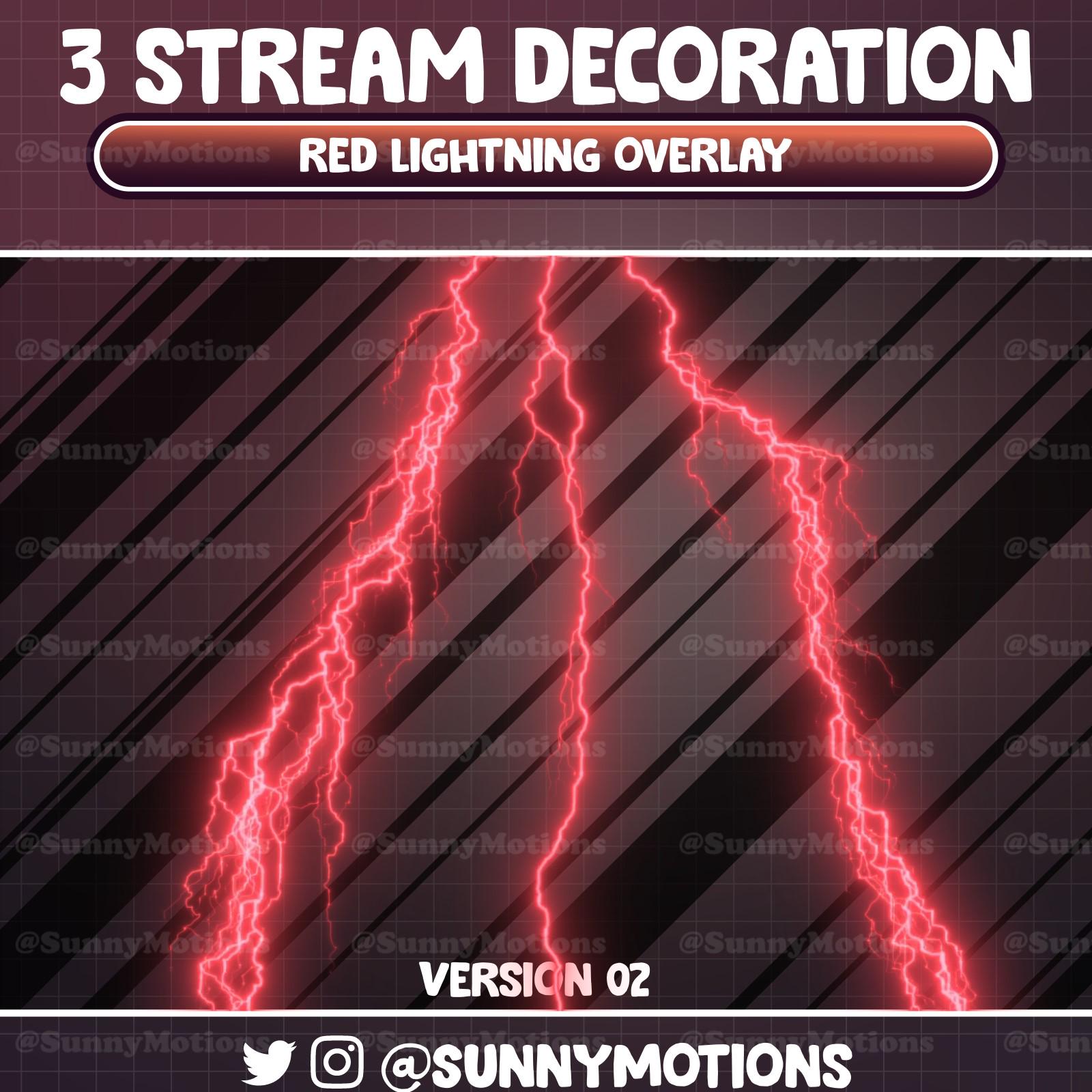Animated Stream Decoration: Aesthetic Spooky Lightning Twitch Overlay ...