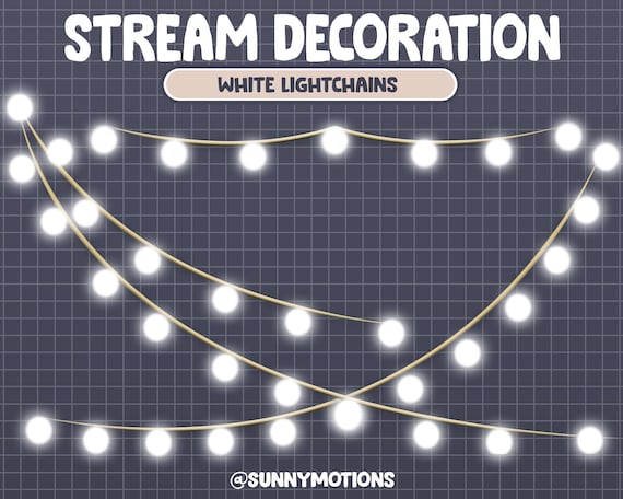 3 Animated Stream Decoration Warm White Light Chains / Cute - Etsy