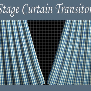 Checkered Fabric Circus Curtain Twitch Animated Stinger Transition ...