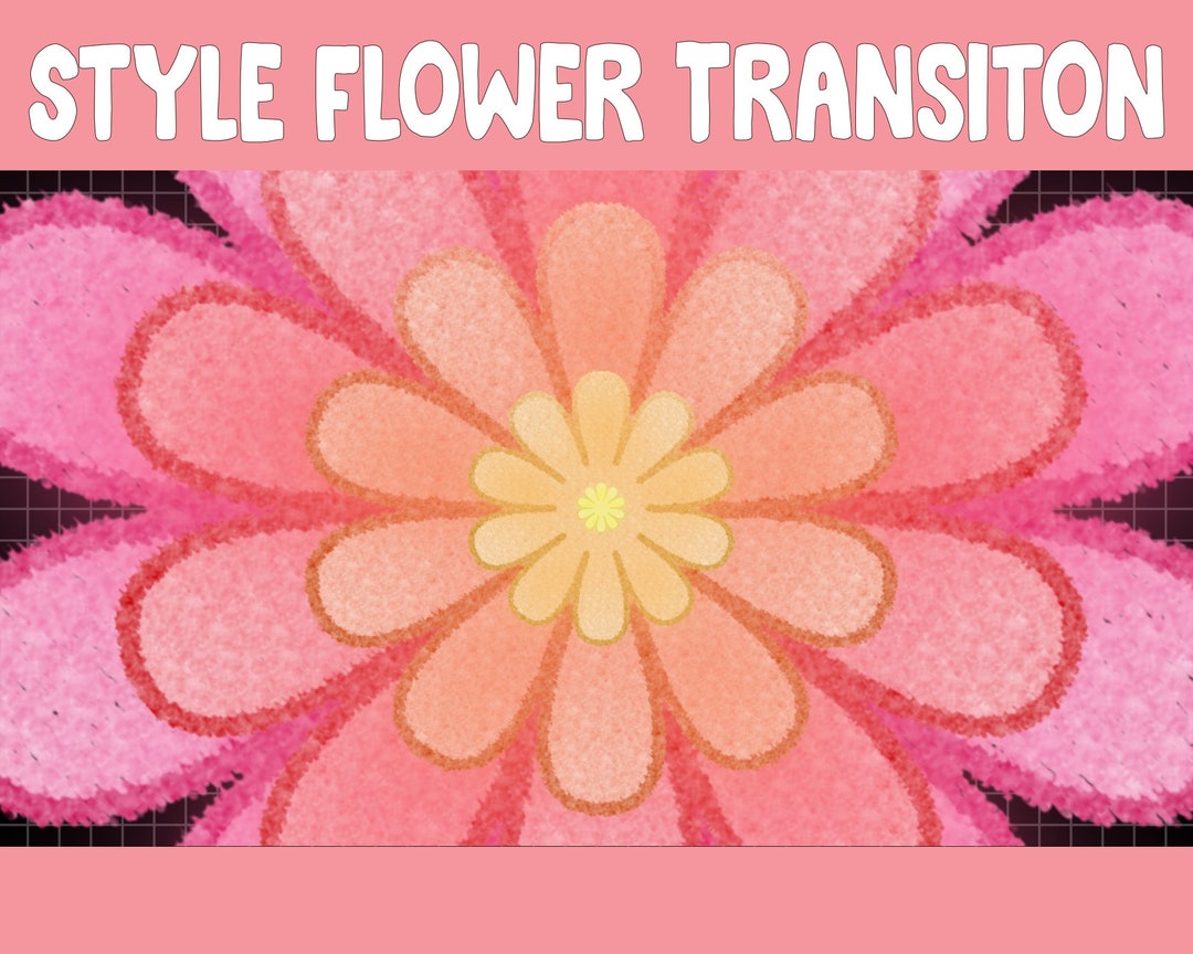 4x Animated Magical Flower Twitch Stinger Transition / Flower Shapes ...