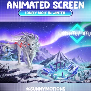 FULL ANIMATED Twitch Stream Package / Winter Wolf in Glowing Spirit ...