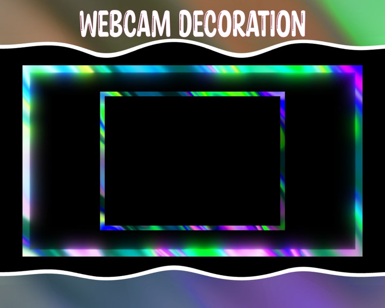 4x Twitch Animated Camera Overlay / Mineral Glow / Neon Wave / | Etsy