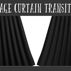 2x Black Stage Curtains Twitch Animated Stinger Transition Animation ...