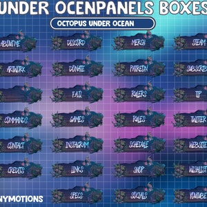 FULL ANIMATED Octopus Twitch Stream Package / Under Ocean Art With ...