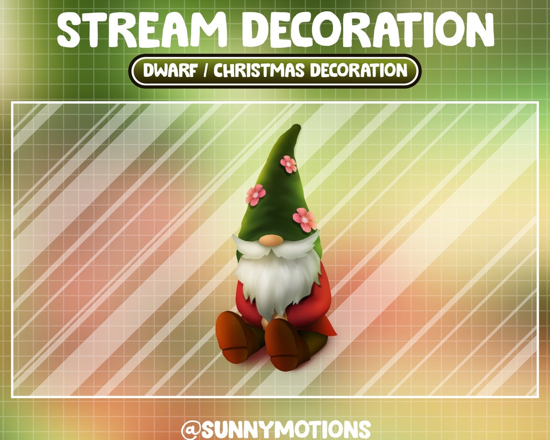 Animated Stream Decoration Animal Soft Plushy Toy / Red Dwarf / Gnome ...