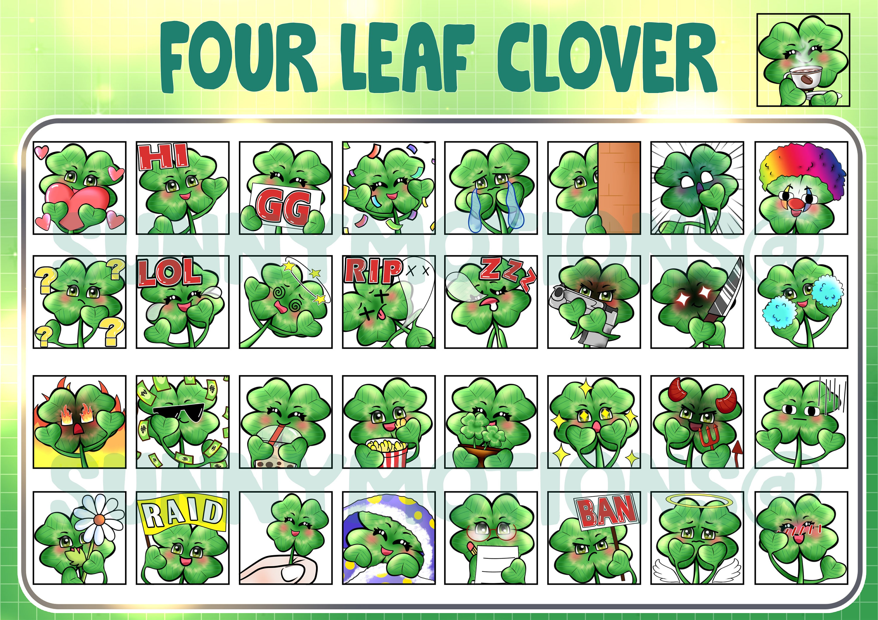 Clover Star Emoji