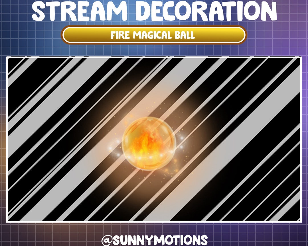 Animated Twitch Stream Decoration: Fire Magical Ball / Christmas Heater ...