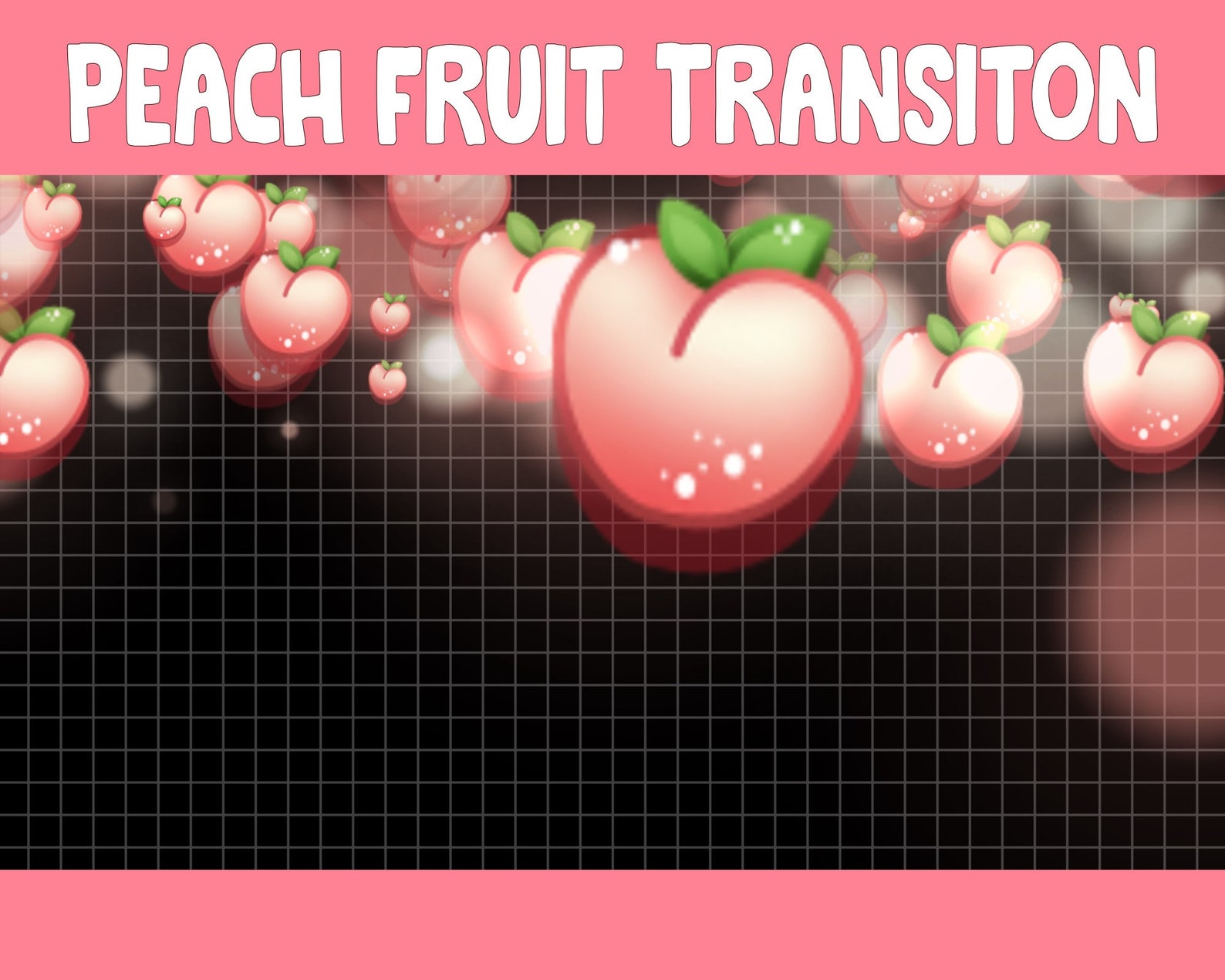 Peach Fruit Animated Twitch Scene Transition - Kawaii Peach Fruit ...