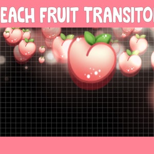 Peach Fruit Animated Twitch Scene Transition - Kawaii Peach Fruit ...