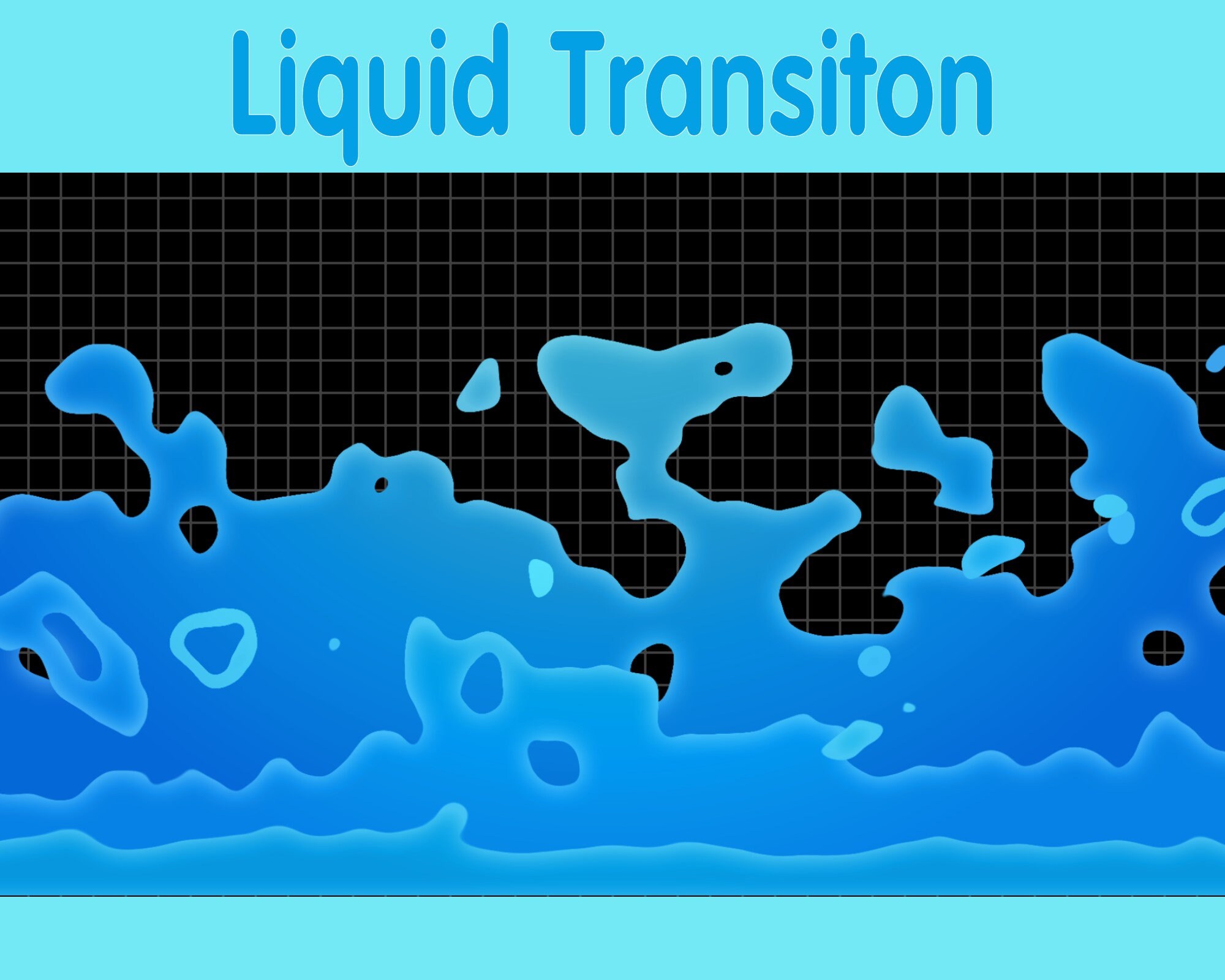 Animated Twitch Stinger Transition Animation / Ocean Blue Liquid Twitch ...