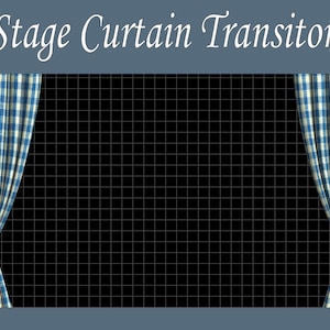 Checkered Fabric Circus Curtain Twitch Animated Stinger Transition ...