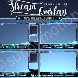 FULL ANIMATED Twitch Stream Package / Spirit Nine Tailed Fox in Spirit ...